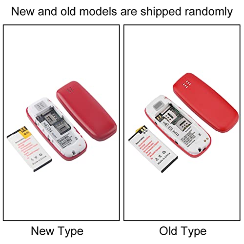 Mini Mobile Phone,Small Dual Card Dual Standby GSM Bluetooth Cell Phone with Built-in Voice Changer,MP3 / MP4 Music Player,Large Removable Battery,Red