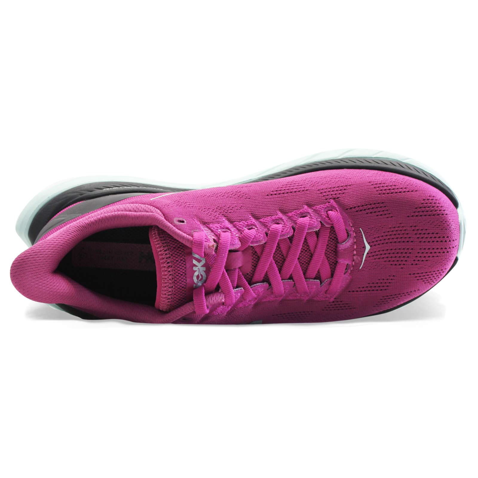 HOKA ONE ONE Womens Mach 4 Mesh Festival Fuchsia Black Trainers 7 US
