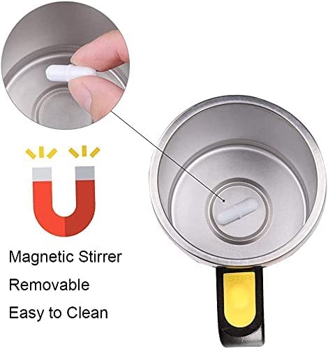 IAMPDD Self Stirring Mug Auto Self Mixing Stainless Steel Cup for Coffee/Tea/Hot Chocolate/Milk Mug for Office/Kitchen/Travel/Home -450ml/15oz The best gift(pink)