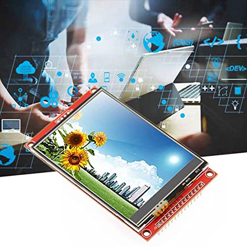 QONIA 3.2 Inch SPI LCD Module RGB 65K Color 240X320 TFT Module ILI9341 Occupies at Least 4 IO 3.3V(with Touch MSP3218)