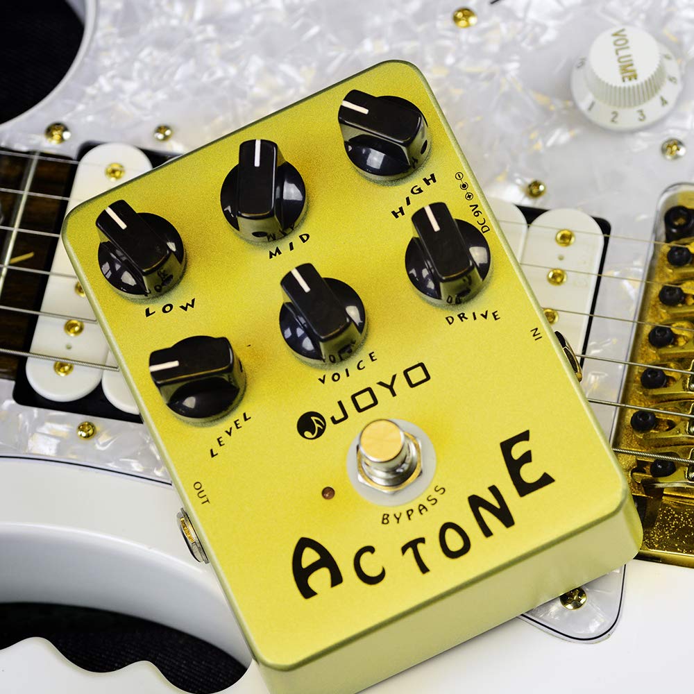 JOYO JF-13 AC Tone Amp Simulator Pedal Bundle with JP-03 DC 9V 2A Pedal Power Supply