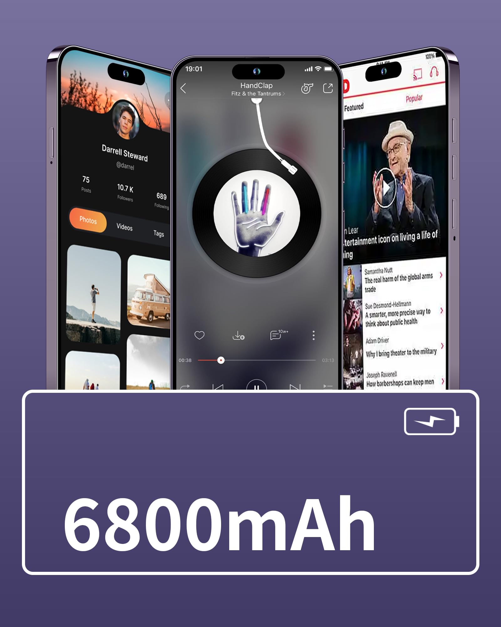 ExAchat A14 Pro Max 5g unlocked smartphone (Purple)