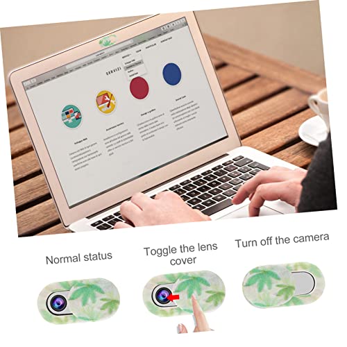NUSITOU 5pcs Camera Cover Webcam Privacy Cover Computer Camera Webcam Cover Slide Abs Painted Blocking Piece