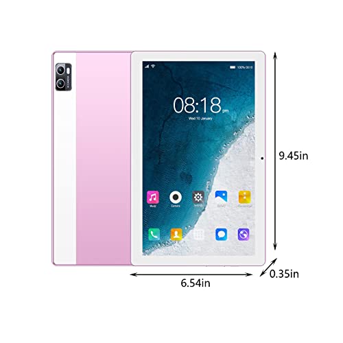 JMKQLZ 1pc Upgrade 10.1 Inch Ultra-Thin HD Tablet Computer, 10 Core IPS HD Screen, WiFi, Bluetooth, Android Voice Call, Game Tablet, Front and Back Dual Camera