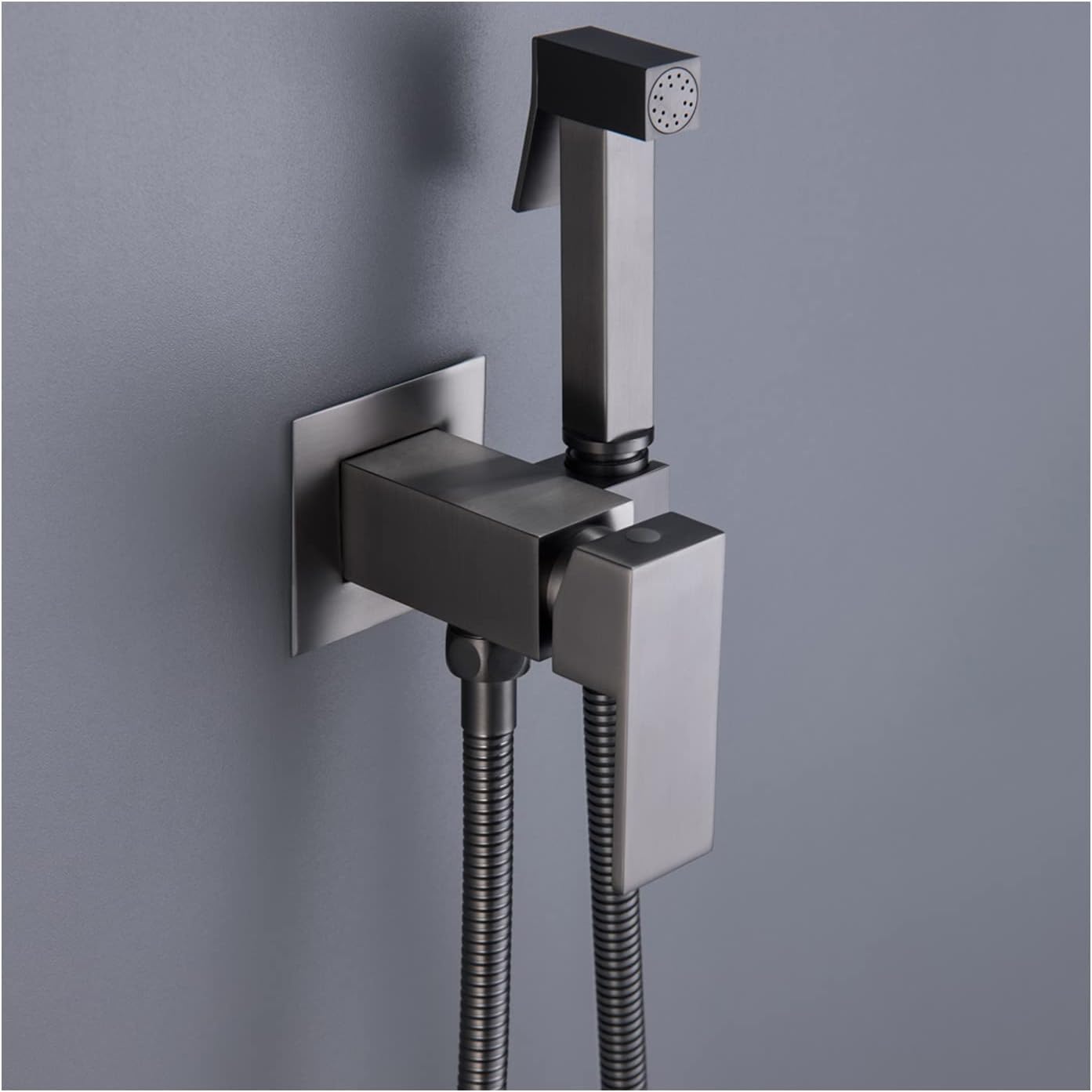 Toilet Shower Kit, Portable Bidet Toilet Faucets Kit Wall Mounted Brass Handheld Bidet Sprayer for Women