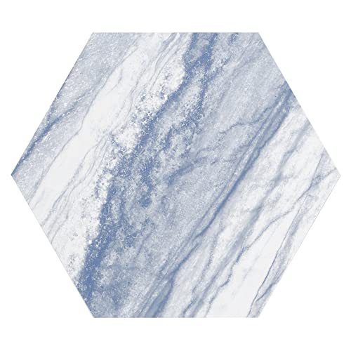 Ivy Hill Tile Macauba Hex Azur 4 in. x 0.43 in. Matte Porcelain Floor and Wall Tile Sample