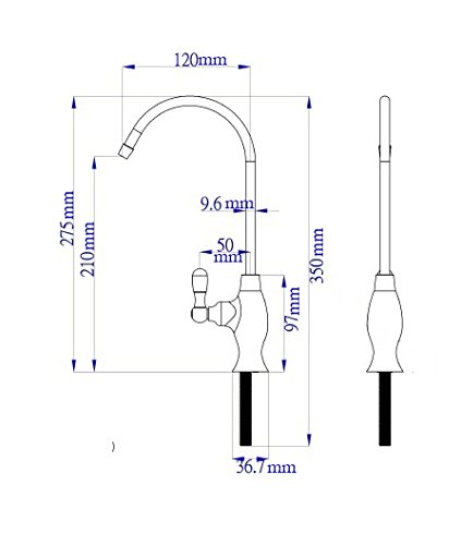 NSF Certification Water Filtration Reverse Osmosis Faucet (Polished Chrome) Lead-Free Advanced RO Tap for Drinking, Kitchen Sink Cooking, Cleaning | Safe, Healthier …