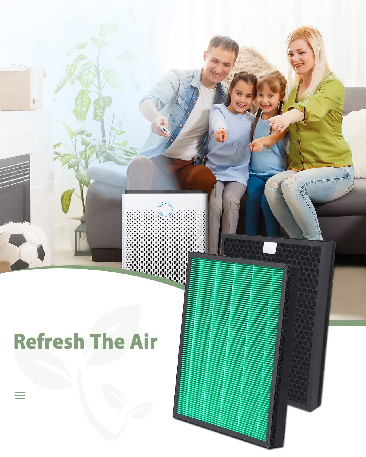 Future Way 400 Filter Compatible with Coway Airmega Air Purifier, Better Pet Dander and Odor Control, 2-Pack
