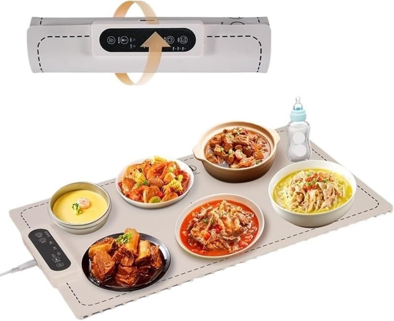 Tempmaster Adjustable Warming Tray Electric Food Warming Mat: Adjustable Temperature Control Buffets Parties Pizza Coffee Tea