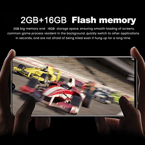 Unlocked Cell Phones, S22 Ultra 5G Android Smart Phone HD Full Screen Phone, 2+16GB RAM 6.53inch Touch Screen Dual SIM Mobile Cell Phone, Best for Father Childrens (Black)