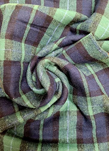 Newcastle Fabrics Yarn Dyed Flannel, Hunter/Navy