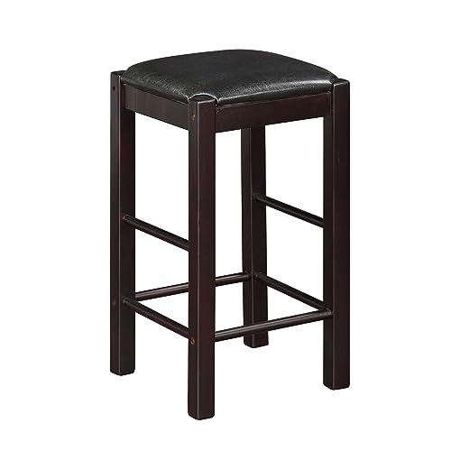 Uolfin Counter Height Dining Set for 2, Bar Table and Stools, Rubber Wood, 42" L × 22" D × 36" H