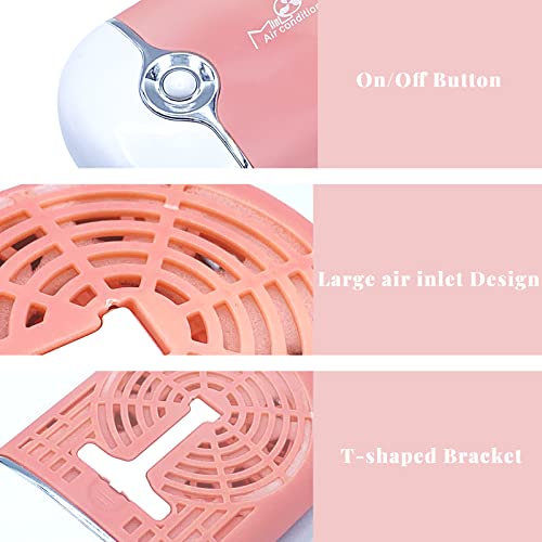 GreenLife® USB Rechargeable Portable Mini Fan Cooling Fan Bladeless Handheld Eyelash dryer Mini Handheld Fan Air Conditioning Blower for Eyelash Extension,eyelash extension kit