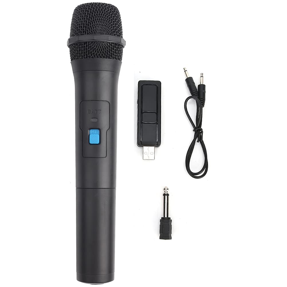 Joyzan VHF Wireless Microphone, Universal Handheld Karaoke Mic Speaker Cordless Singing Machine Audio Amplifier System Mixer Fitment UHF Reception USB Receiver Speech Wedding Church Home DJ Meeting