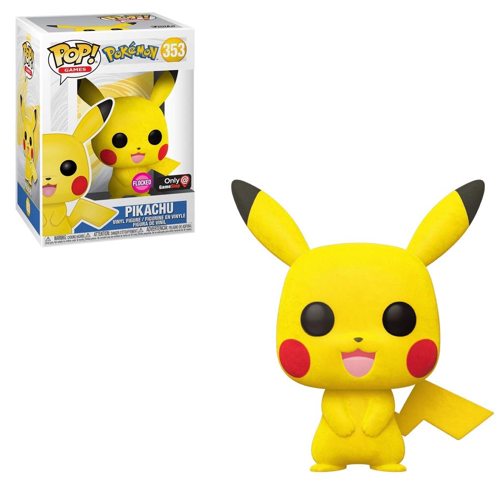 Funko POP! Games: Pokemon - Pikachu [Flocked] #353 Exclusive