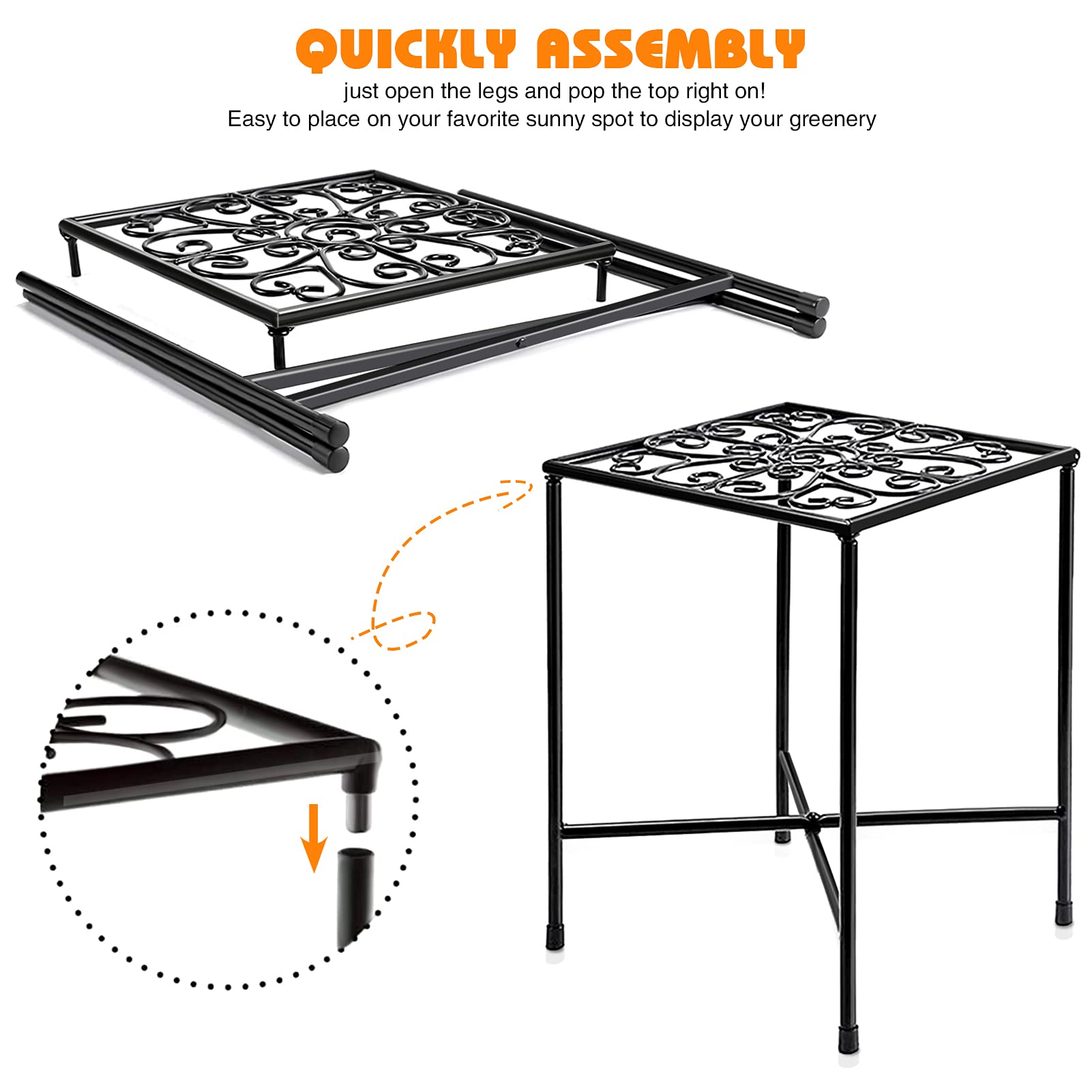 Fashion&cool 2 Pack patio side table for outdoor¡