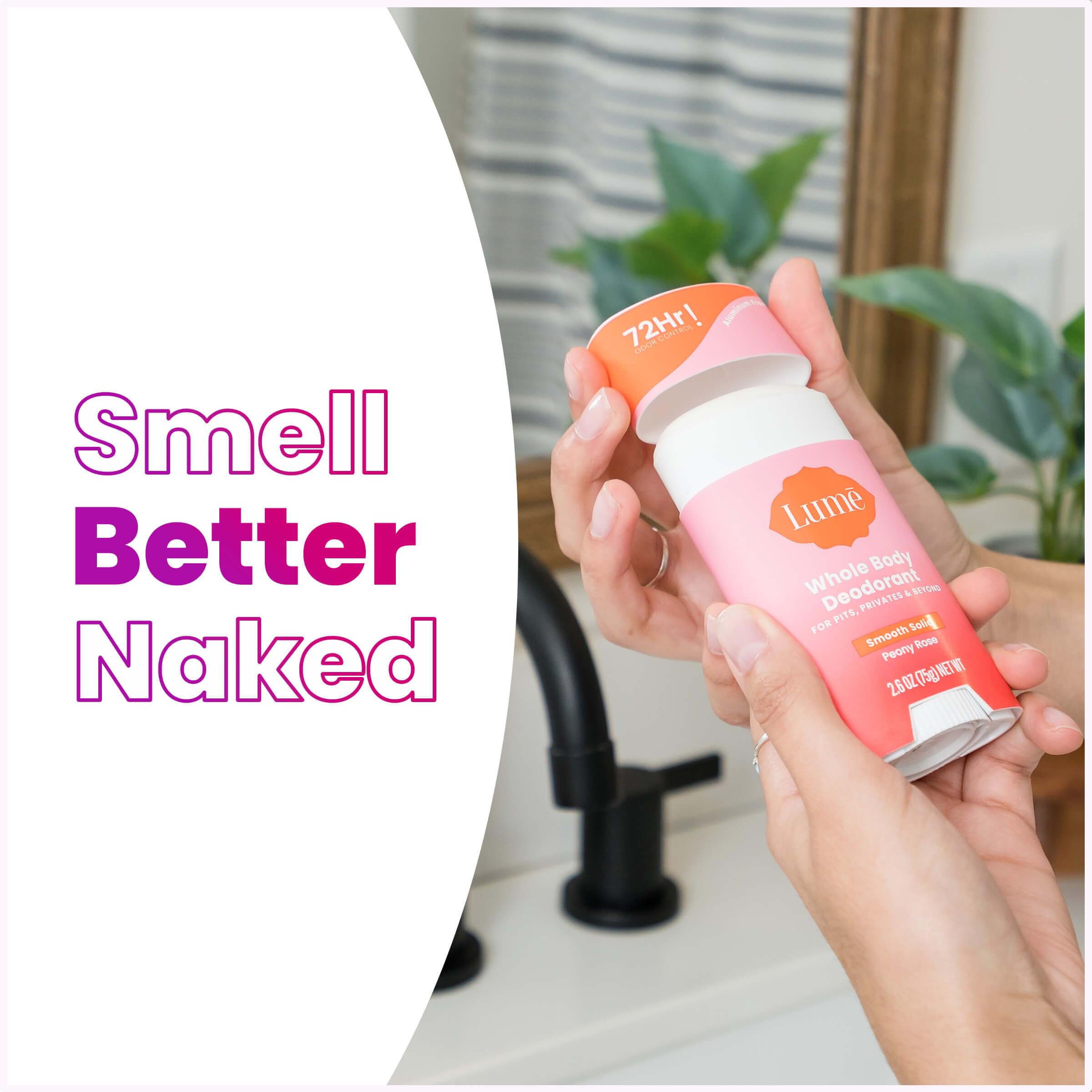 Lume Smooth Solid Stick - 2.6 Ounce (Peony Rose)