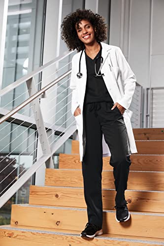Womens Embroidered White Lab Coat - WonderWink® Long Lab Coat - Women's Long Lab Coat Lab Coat - Add a name - Business Name - Personalized Lab Coat with Name (XL)