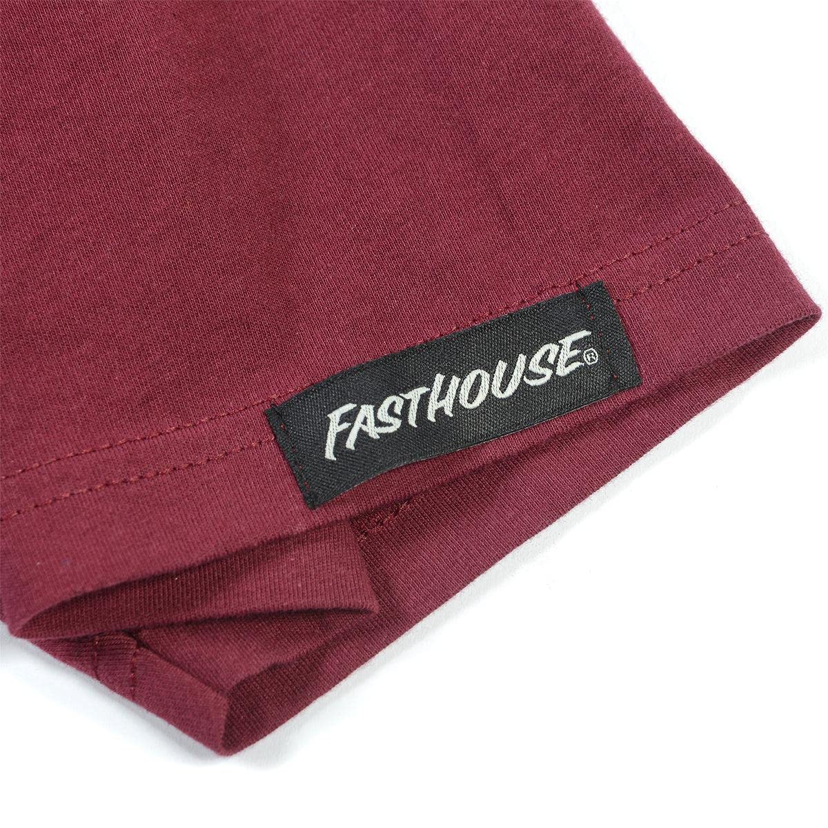 FASTHOUSE Crest Tee (Maroon, X-Large)