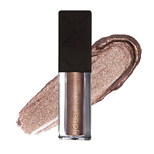 Jouer Paris Lights Eye Paints - Metallic Liquid Eyeshadow - Long Lasting & Crease-Proof Shimmer Cream Eyeshadow - Smooth Chrome Finish, Brillante