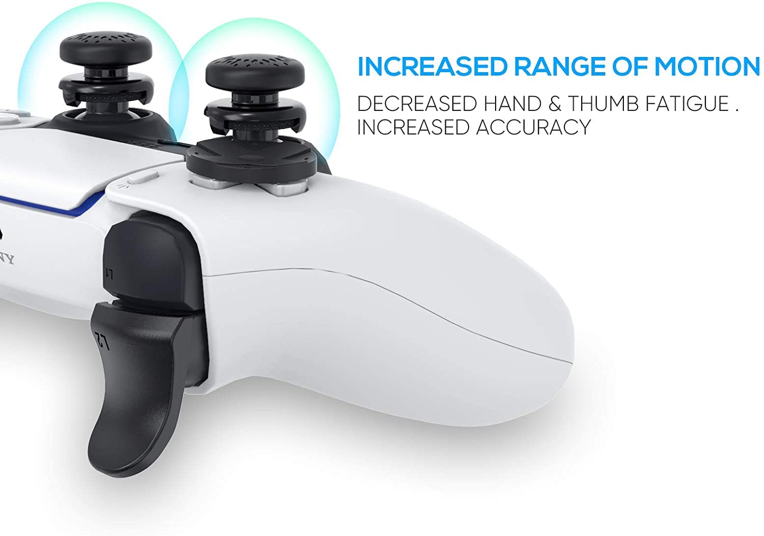 FASTSNAIL Bundle Packages for PS5 Console 8 in 1 Accessories for Playstation 5 with Printing Thumb Grip Cover, Trigger Extenders for PS5 Pro Controller