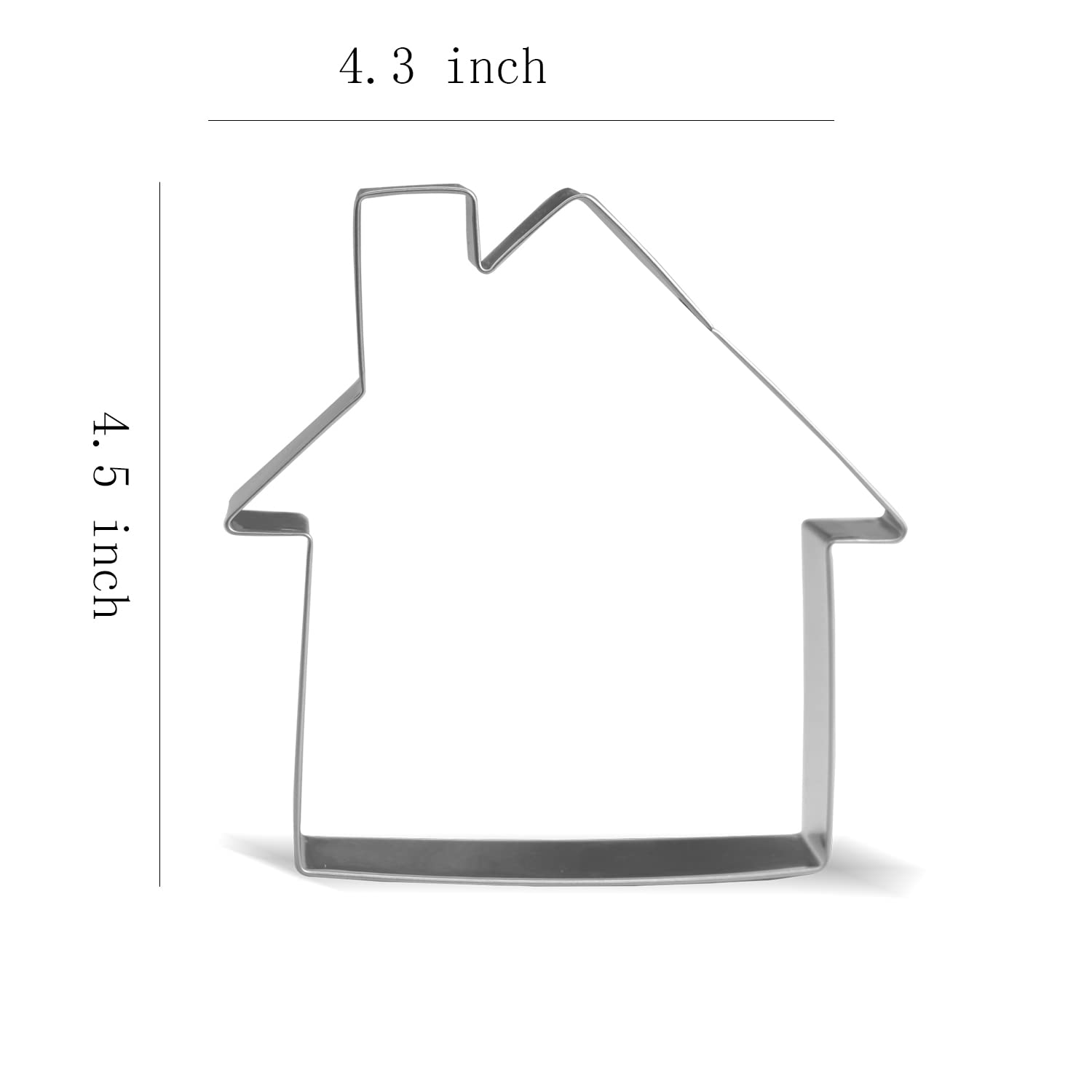 Keewah Real Estate Cookie Cutter Set - 2 Piece - 4.5β House, 4.3β Key - Stainless Steel