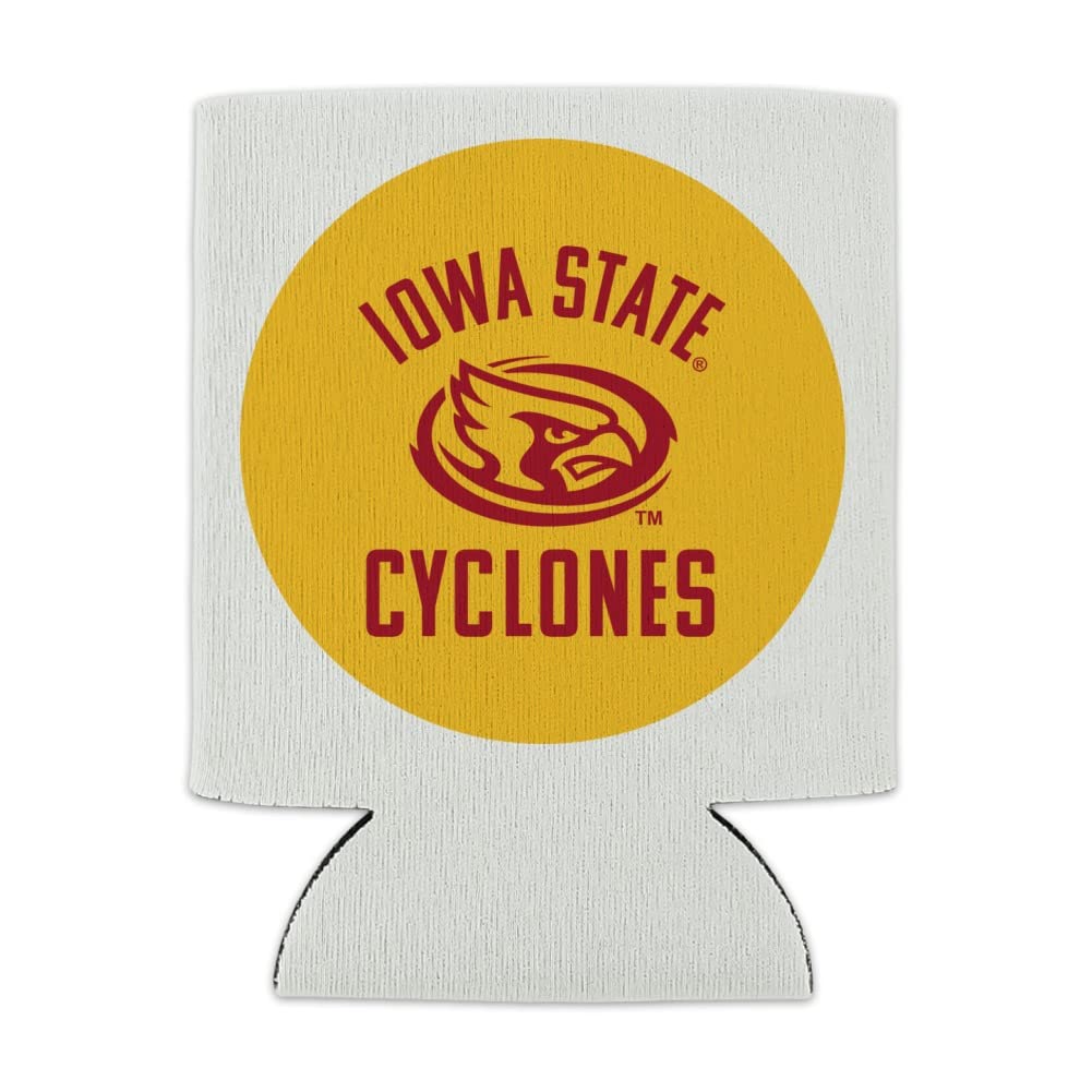 Iowa State Cyclones Secondary Can Cooler - Drink Sleeve Hugger Collapsible Insulator - Beverage Insulated Holder