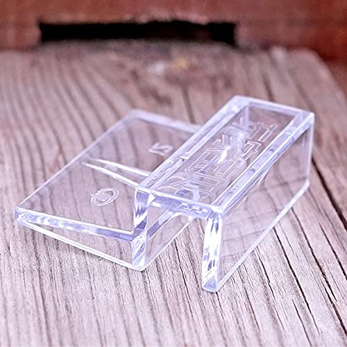 MEETOOT 4pcs Fish Tank Bracket 5mm Acrylic Fish Tank Support Tools Clear Aquarium Fish Tank Glass Cover Clip Support Holder