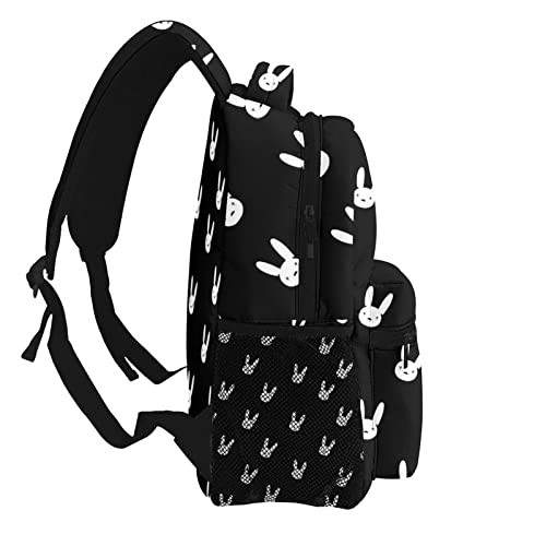 Woodyotime Bad Rabbit Bunny Laptop Backpack Student School Bag College Bookbag Office Outdoor Daypack
