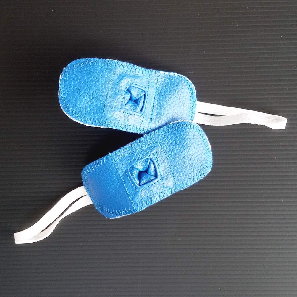 FROSIS 2 Pairs Fighting Rooster Gamefowl Botas para GALLOS BREEDING Protective Care Blue Red White