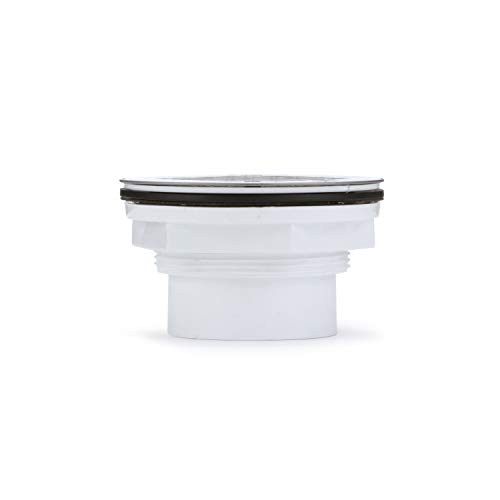 Oatey 42097 101 PS PVC-Solvent Weld Shower Drain with Stainless Steel Strainer, 2-Inch