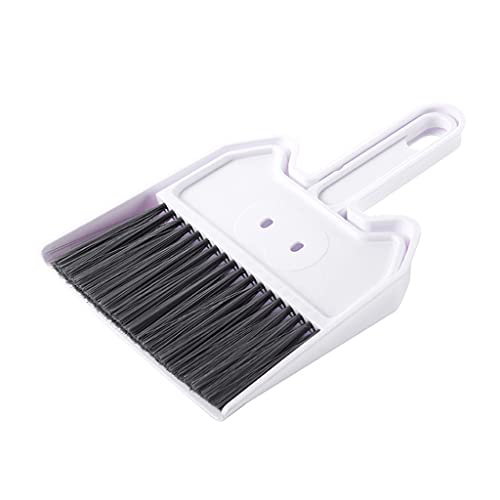 LYSLDH 2pcs Fashion Product Mini Sleepwear Desktop Sweep Small Desktop Sweep Broom Dustpan Cleaning Brush Table Corner Cleaner (Color : E)