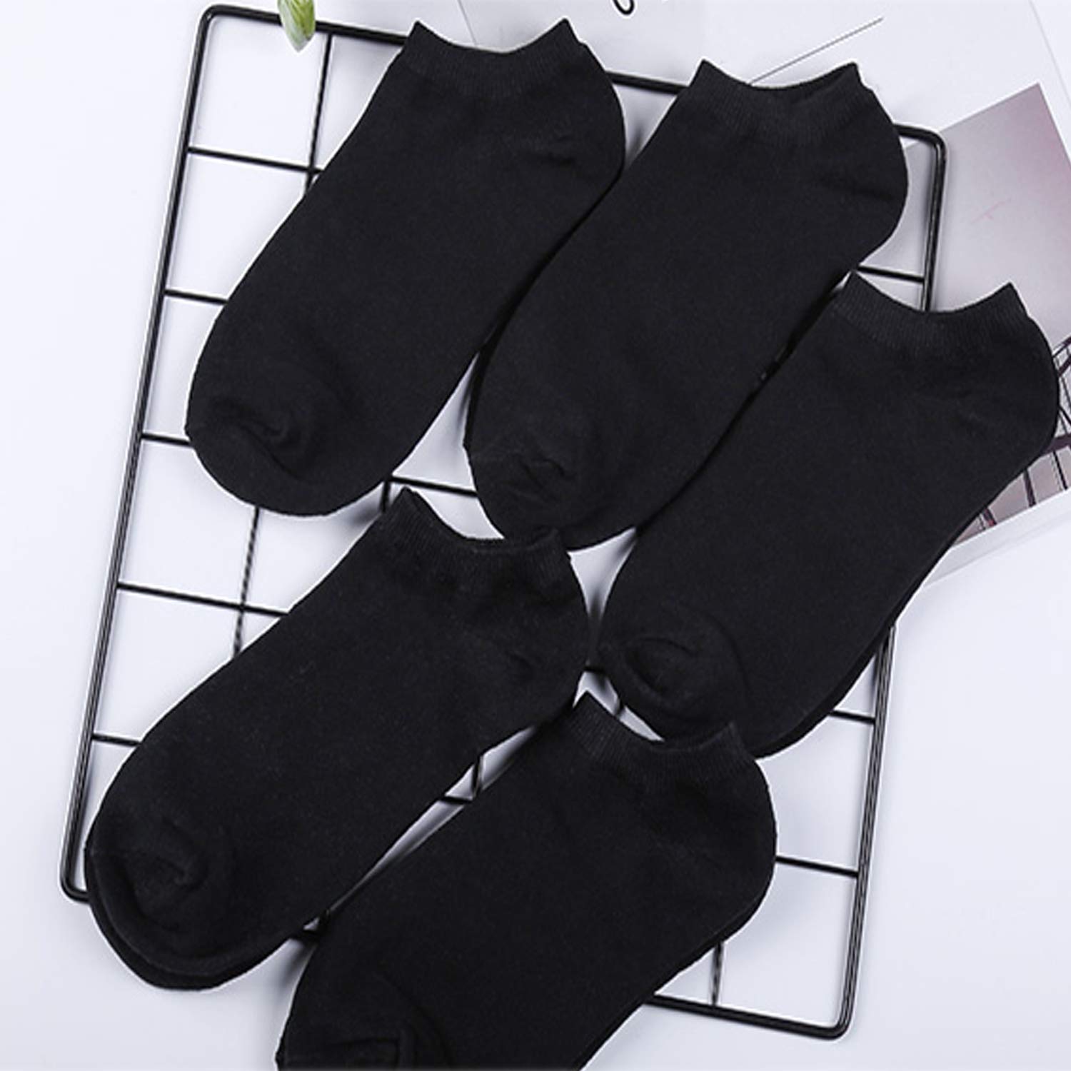 JAMEGIO 18 Pairs Kids' Ankle Socks Low Cut Half Cushion Sport Ankle Socks Boys Girls(2-4 Years)
