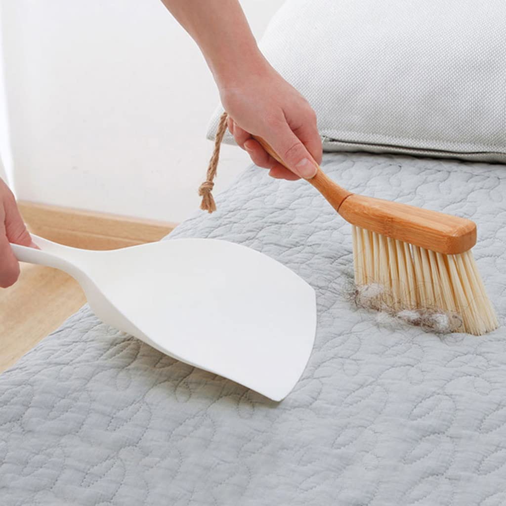 LYSLDH Handle Mini Brooms Shovel Set Household Cleaning Brush Small Broom Dust Shovel Pet Small Broom Pinch Garbage Shovel (Color : E)