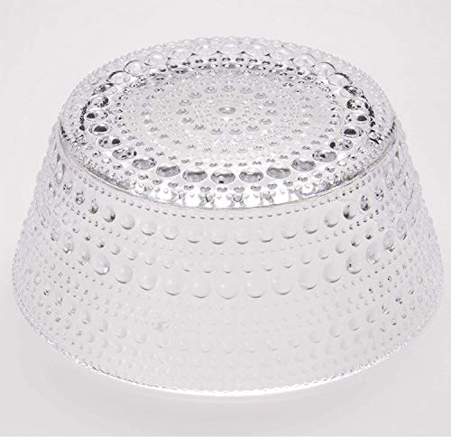 iittala 1007053 Kastehelmi Bowl, Width 4.9 x Depth 4.9 x Height 3.9 inches (12.5 x 12.5 x 9.8 cm), Clear, Approx. 8.1 fl oz (230 ml)
