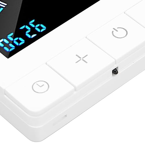 Floor Heating Thermostat, Home Temperature Controller AC90V-240V NTC Sensor 5-60℃ Setting High Accuracy LCD Screen for Shopping Mall (3A with Linkage)