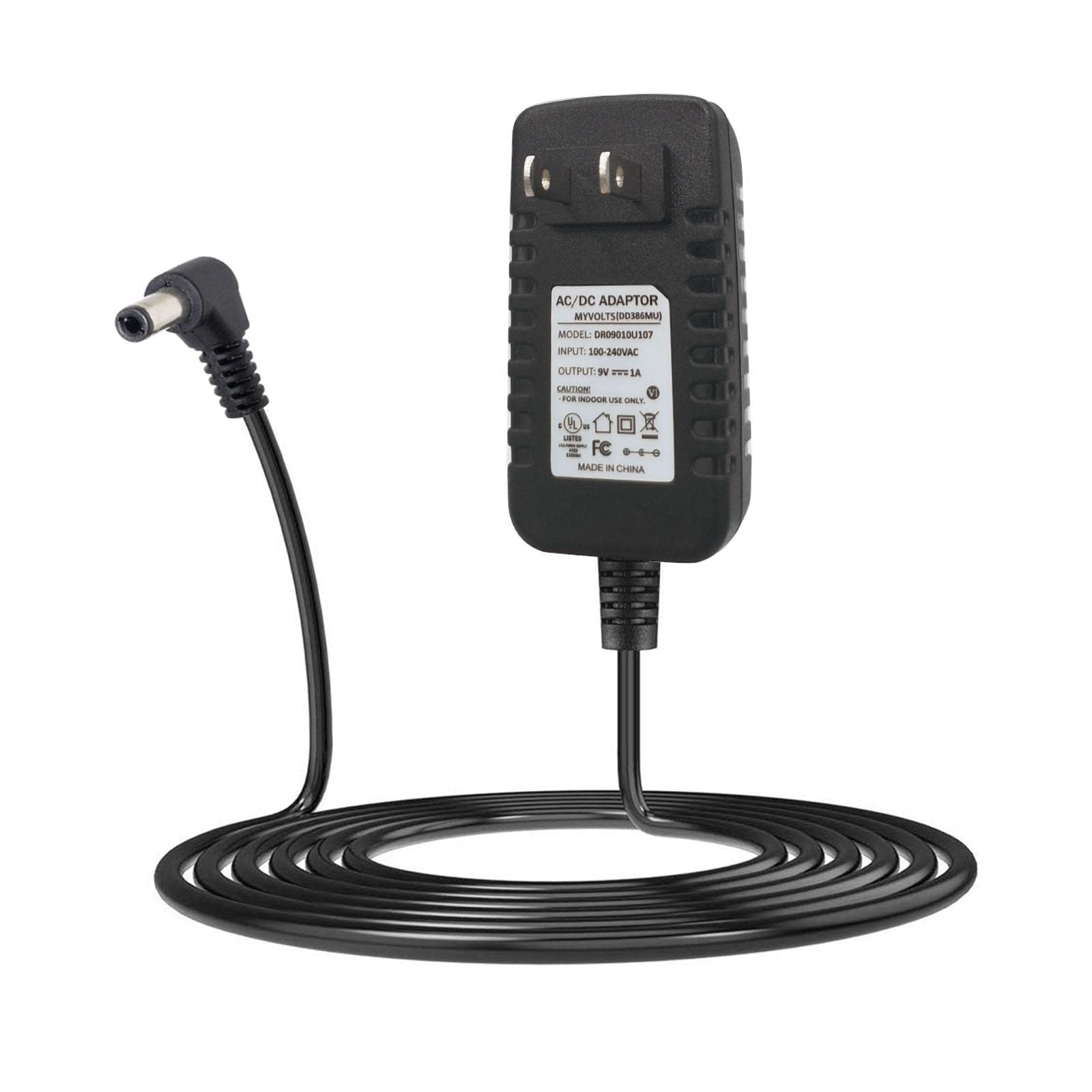 MyVolts 9V Power Supply Adaptor Compatible with/Replacement for Seymour Duncan Palladium Gain Stage Effects Pedal - US Plug