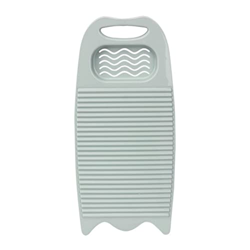 nicything Plastic Washboard Laundry Board, Household Hand Washing Board, Hand Washing Clothes Tool, Manual Clothing Laundry Cleaning Tool, Light Blue