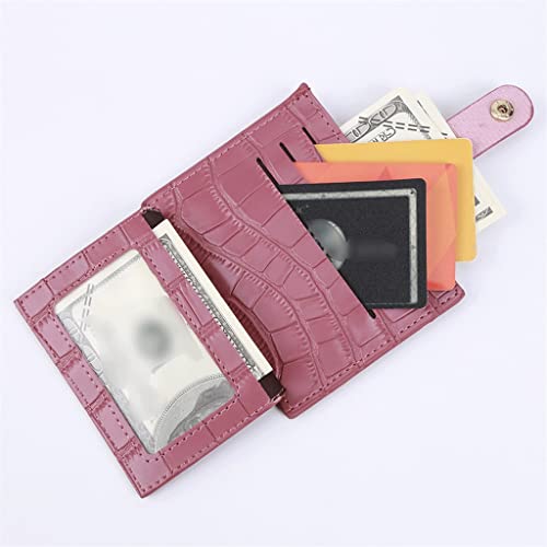 N/A Women Wallet Female Purse Leather Short Pattern Money Pocket Card Coin Holder Wallets Price Purses (Color : D, Size : 105 * 80mm)