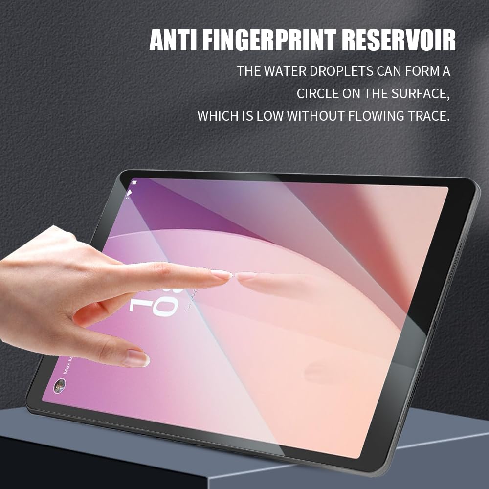 Junfire [2 Packs] Tempered Glass Screen Protector for Lenovo Tab M10 Plus 3rd Gen 2022, Lenovo M10 Plus 3rd Gen Screen Protector 10.6 Inch, 9H Hardness/High Definition/Easy Installation/Case Friendly