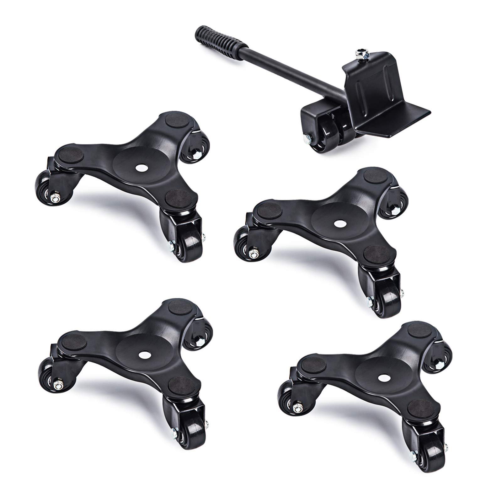 Furniture Dolly for Movers Furniture Lifter Three Wheel Mover Dolly with Casters Triangle Iron Mover Heavy Moving Tool for Furniture Sofa Bed Bookcase