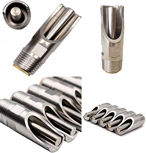 MIZORLIE Stainless Steel Pig Waterer,NPT 1/2" Automatic Pig Nipple Drinker Feeder Waterer(Pack of 5)