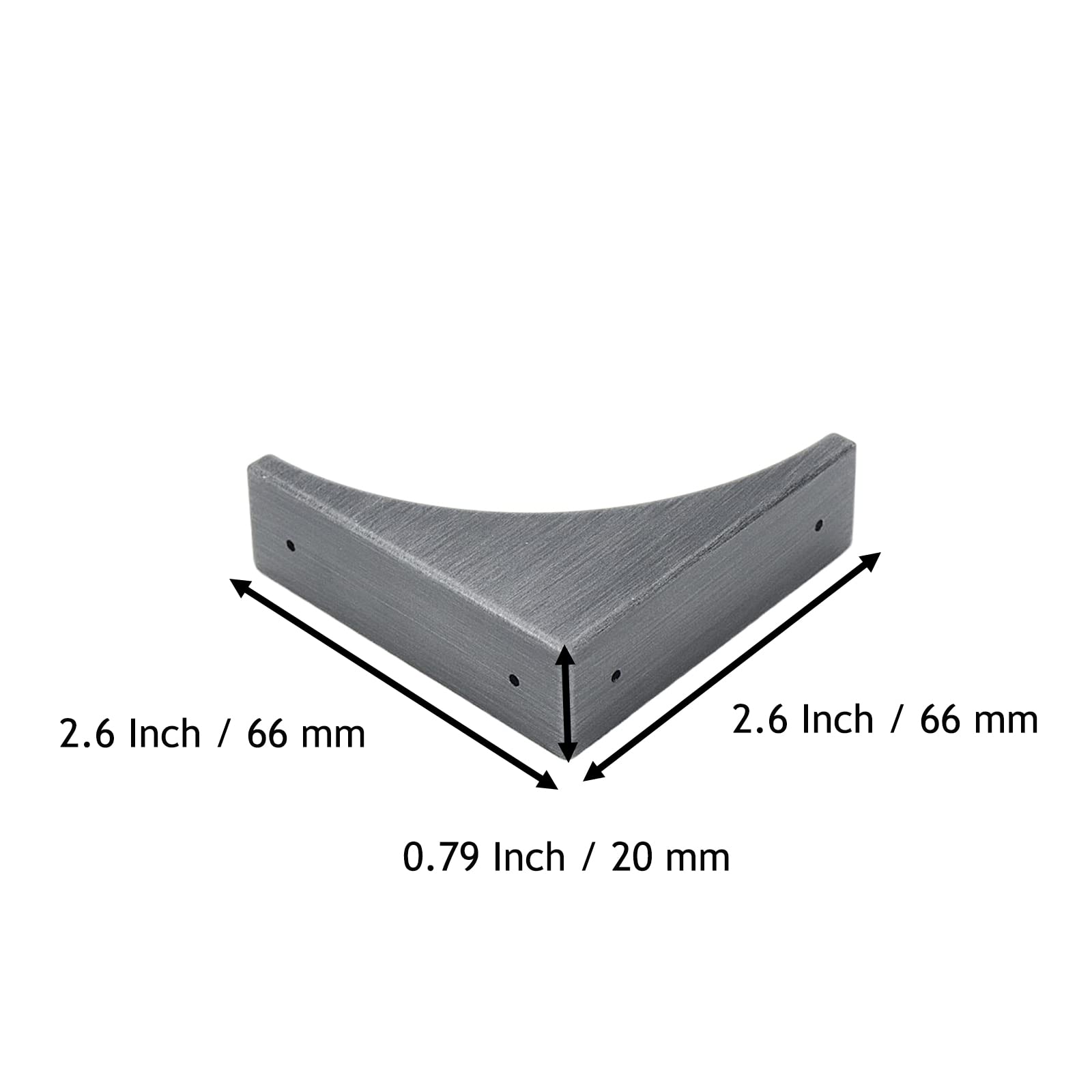 Mcredy Corner Guard,4 PCS Metal Box Corner Protector Edge Safety Guard Cabinet Corner,Furniture Corner Bumpers Edge Corner Guard,Deep Grey