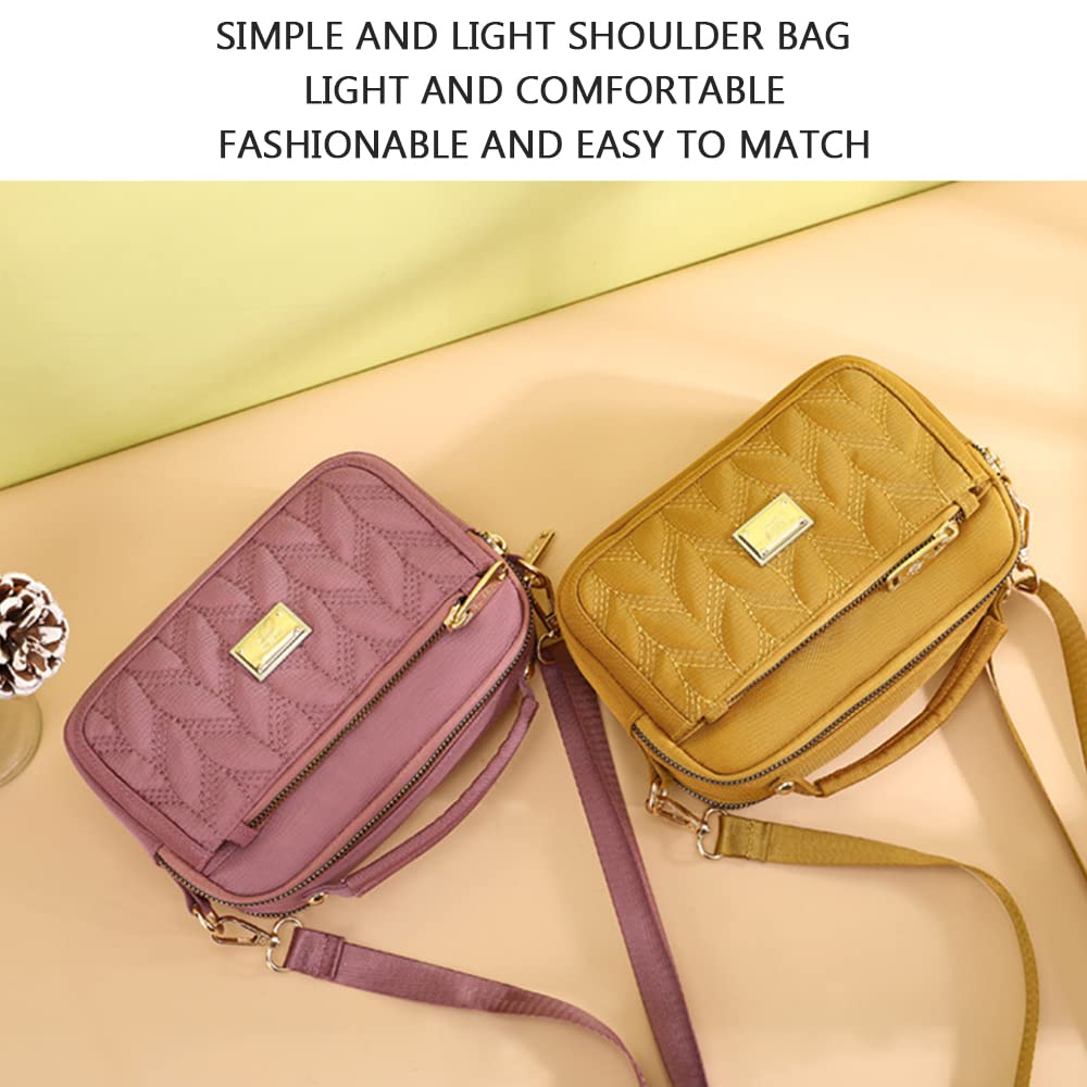 Nanwansu Small Crossbody Purse for Women Cellphone Wallet Mini Shoulder Bag Purple