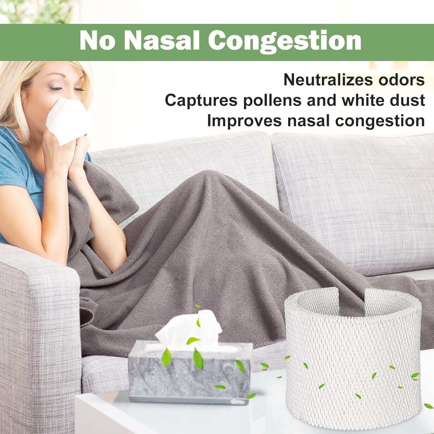 Future Way MAF2 Humidifier Filter Compatible with AIRCARE MA0800, Kenmore 15408 Humidifier, 2-Pack