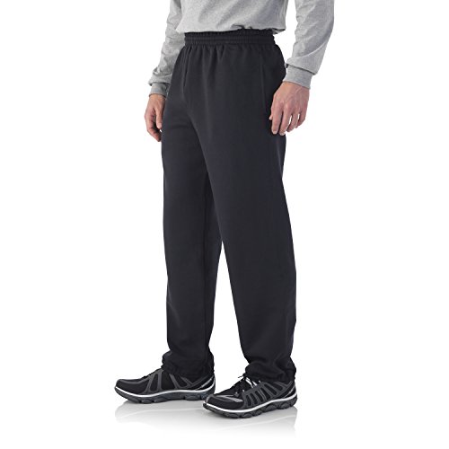 Fruit of the Loom Best Collection™ Men's Fleece Elastic Bottom Pant Large Charcoal Heather