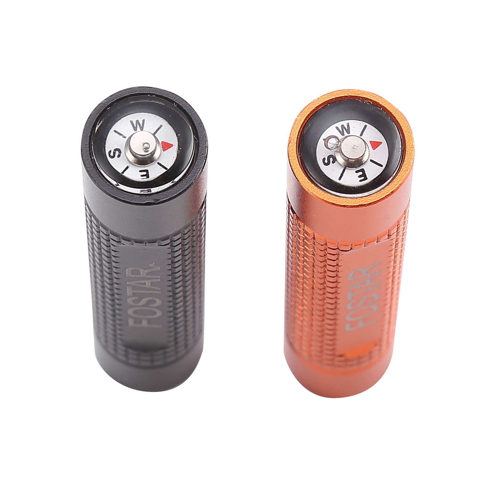 FOSTAR 2PCS Upgrade Ferro Rod Fire Starter,Replaceable Flint Fire Steel Rod, Great for Emergency Survival, Camping, Hiking, Bush-Craft, Hunting, Fishing, EDC, BBQ (Orange and Black)