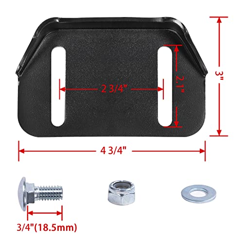 LTNICER MTD 784-5580 784-5580-0637 Snow Blower Skid Plate Shoes Fits MTD Cub Cadet Yardman Snowblower Skid Shoes with Mounting Hardware(2 Pack)
