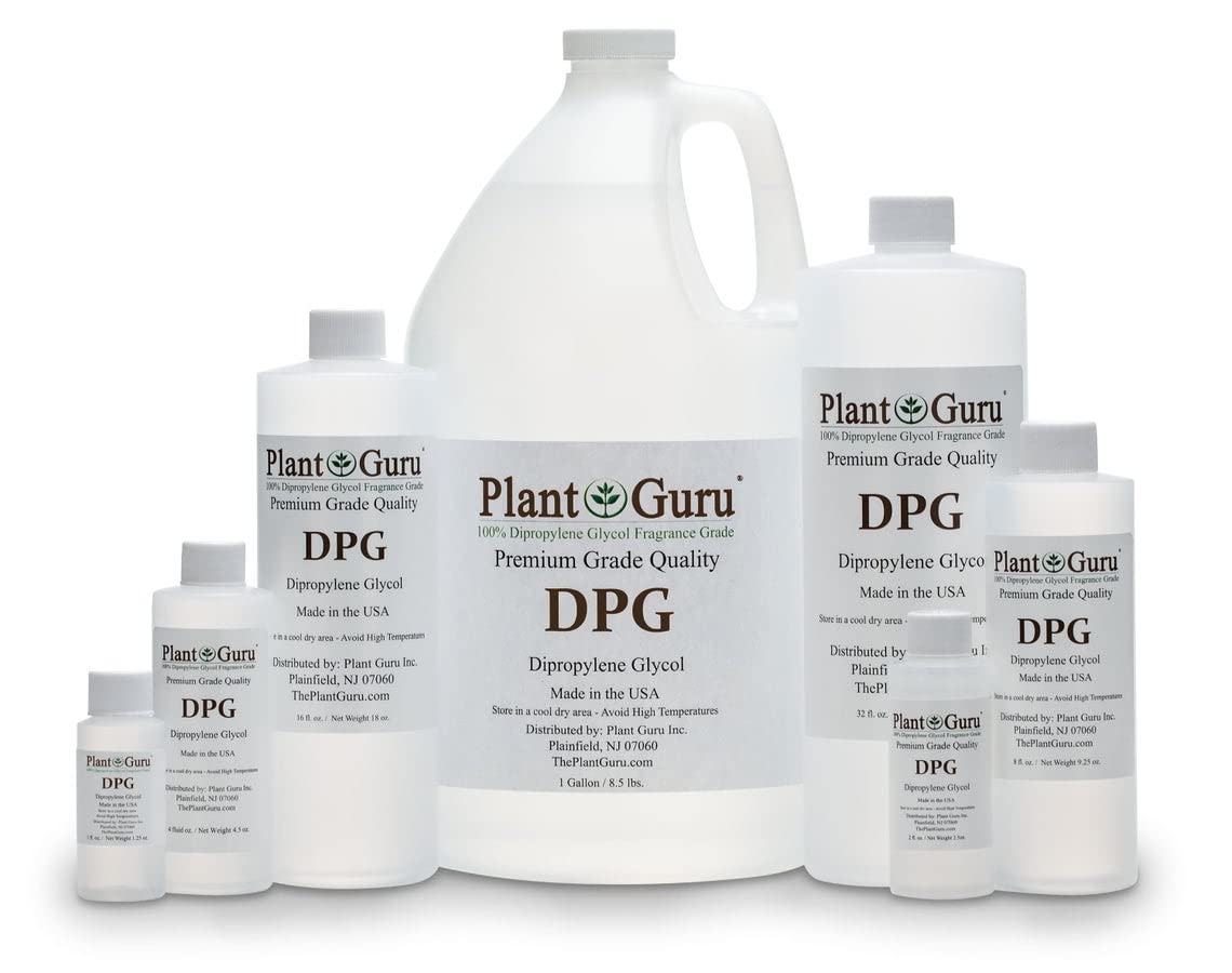 Plant Guru Dipropylene Glycol DPG 16 fl. oz. - Fragrance Grade Carrier Oil - Great for Incense Making, Perfume and Body Oils.