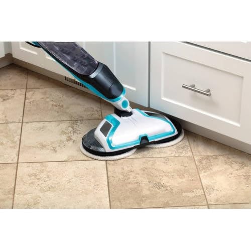 WHorob Hard Floor Powered Mop and Clean and Polish,Effortlessly Clean Hard-Surface Floors Versatile Mopping Machine,White/Black,10.00 x 11.00 x 28.00 Inches